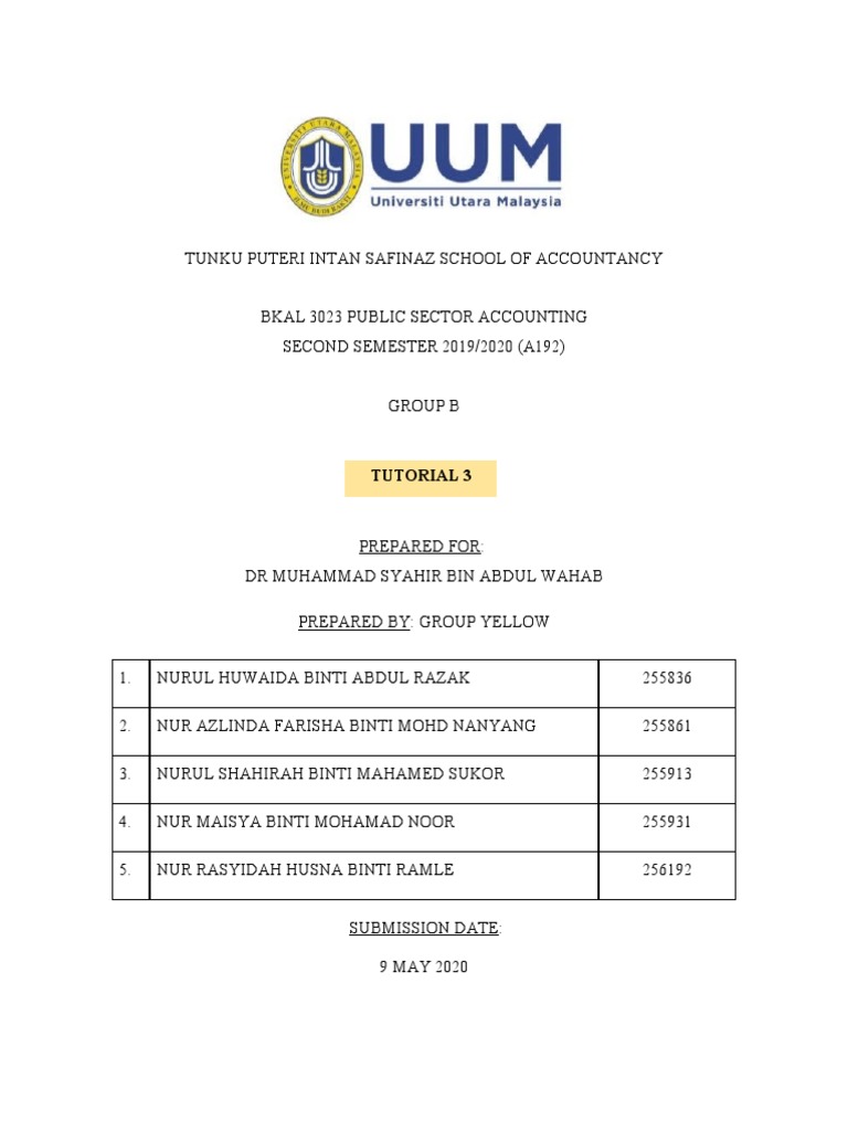 Tutorial 3 Answer | PDF | Revenue | Taxes