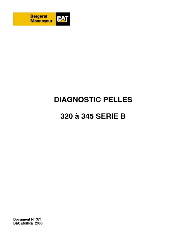 371 - Diagnostic Pelles 320 À 345 B | PDF | Pompe | Pression