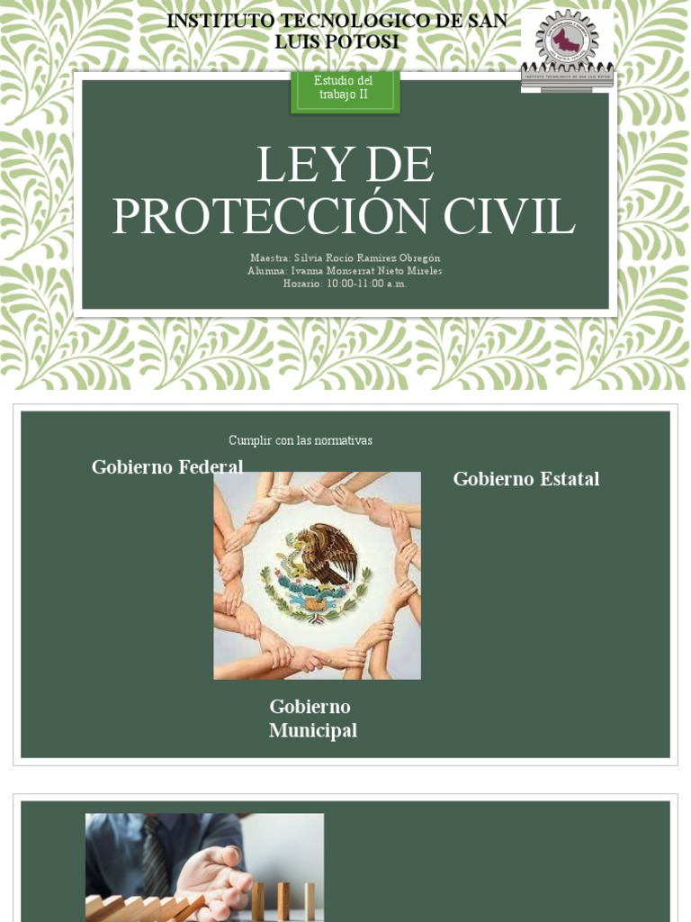 Ley General de Proteccion Civil | PDF | Defensa Civil | Gobierno