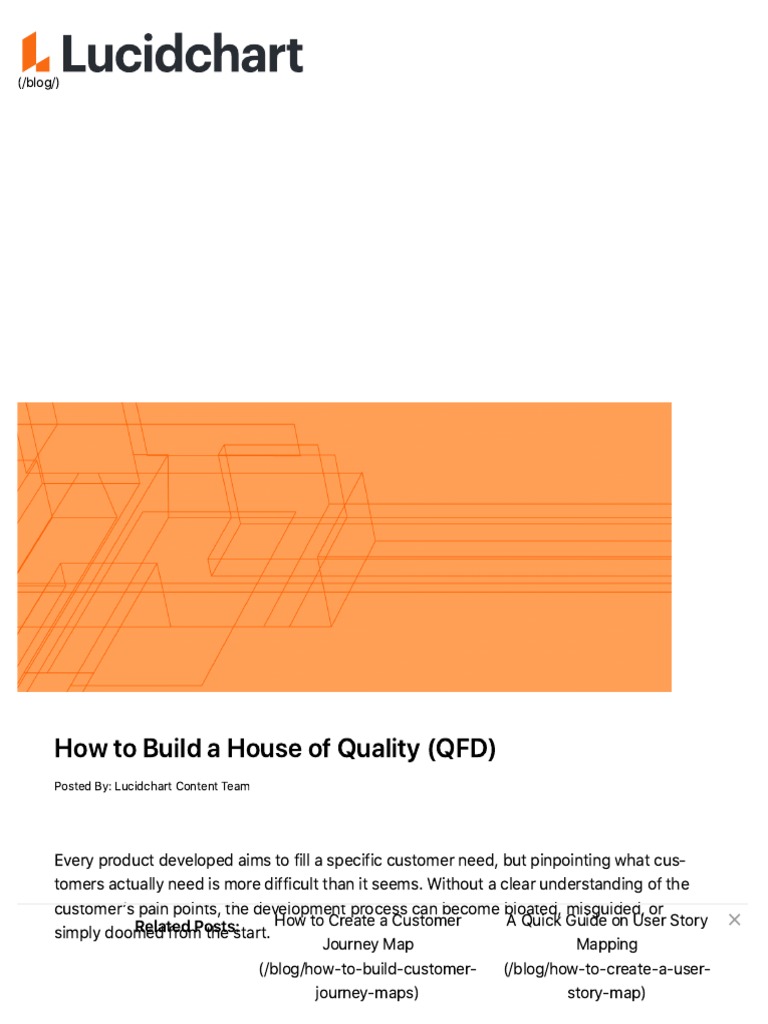 How To Build A House of Quality (QFD) - Lucidchart Blog - Este | PDF ...