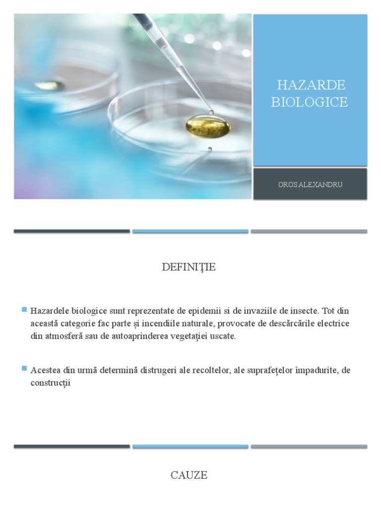 Hazarde Biologice | PDF