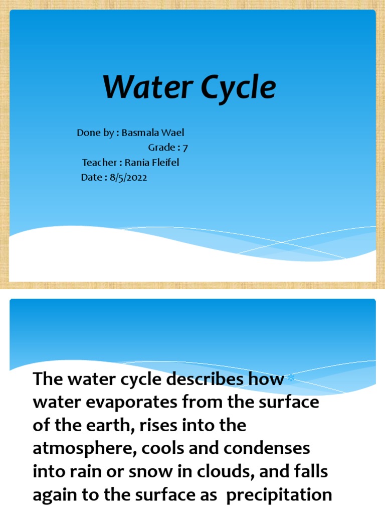 Seven Steps of the Water Cycle | PDF