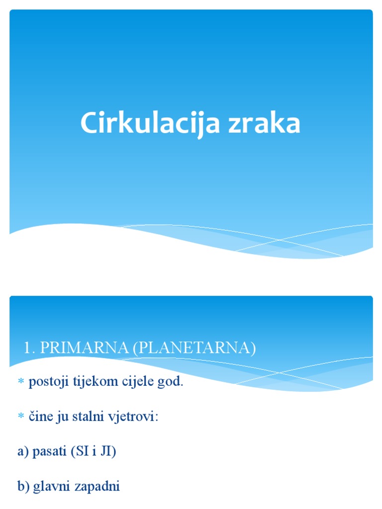 Cirkulacija Zraka | PDF