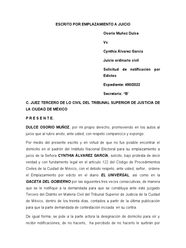 Escritos de Edicto | PDF | Ley Pública | Gobierno