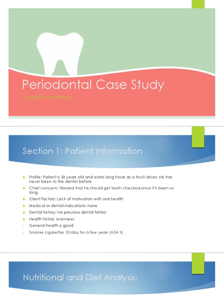Case Study 2 | PDF | Periodontology | Oral Hygiene