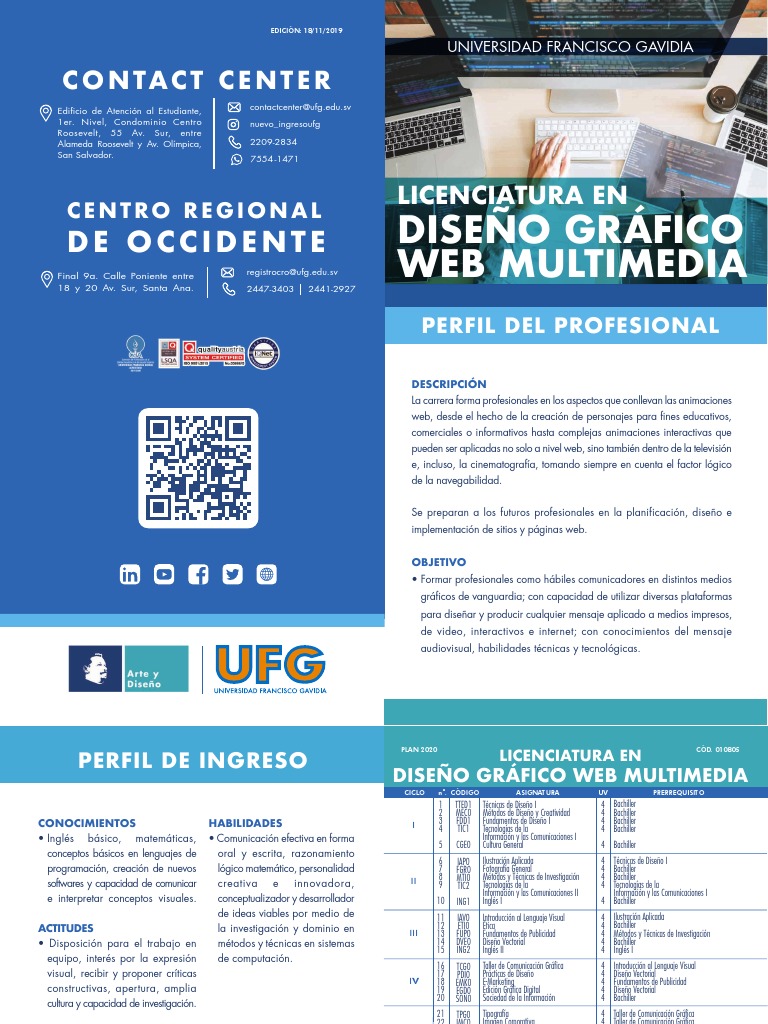 Licenciatura en Diseño Gráfico Multimedia | PDF | Diseño | Multimedia