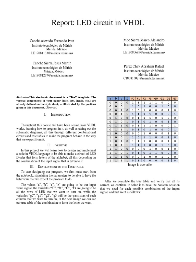 Lab1 Matriz Reporte | PDF | Vhdl | Field Programmable Gate Array