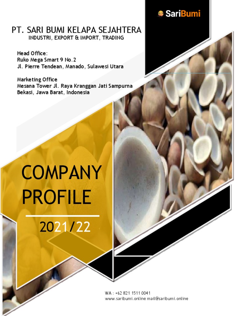 Contoh Compro Sari Bumi 2022 | PDF