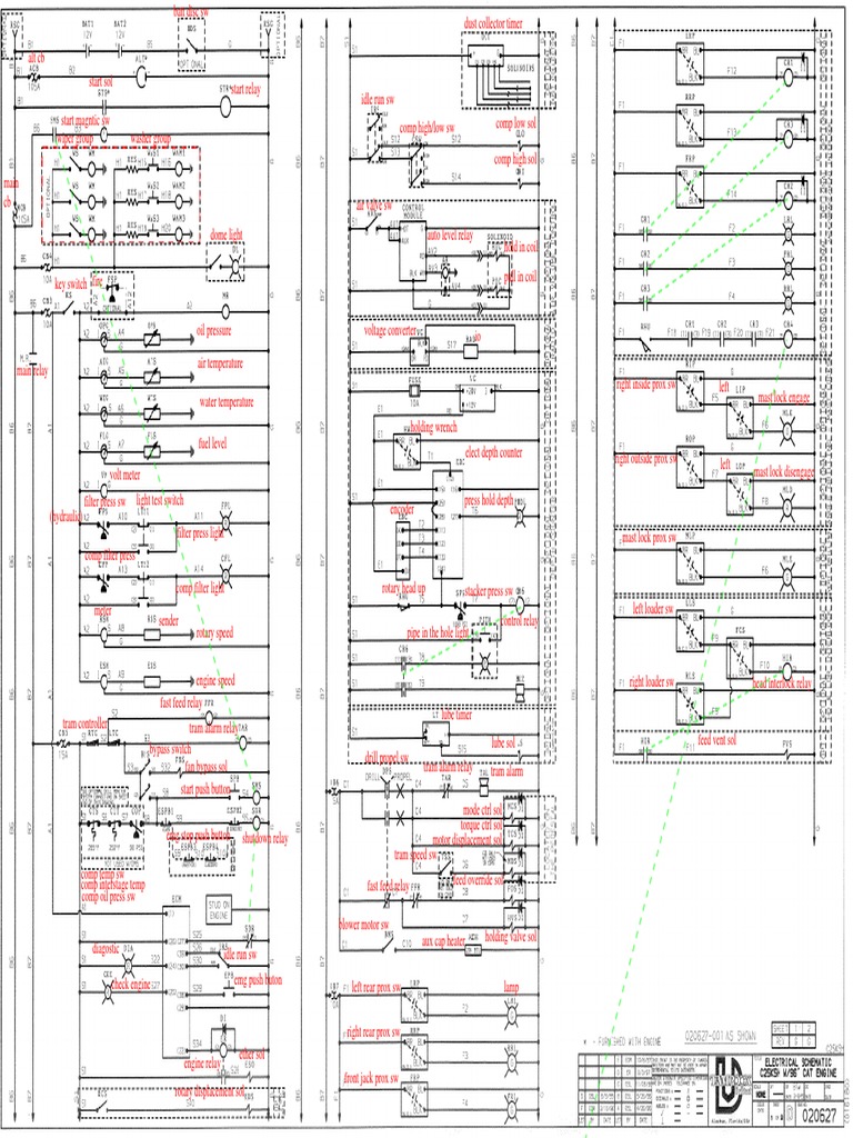 D25 & D245S Electric Schematic | PDF | Valve | Engines