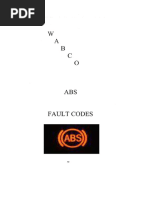 Wabco ABS Fault Codes | PDF | Anti Lock Braking System | Electrical ...
