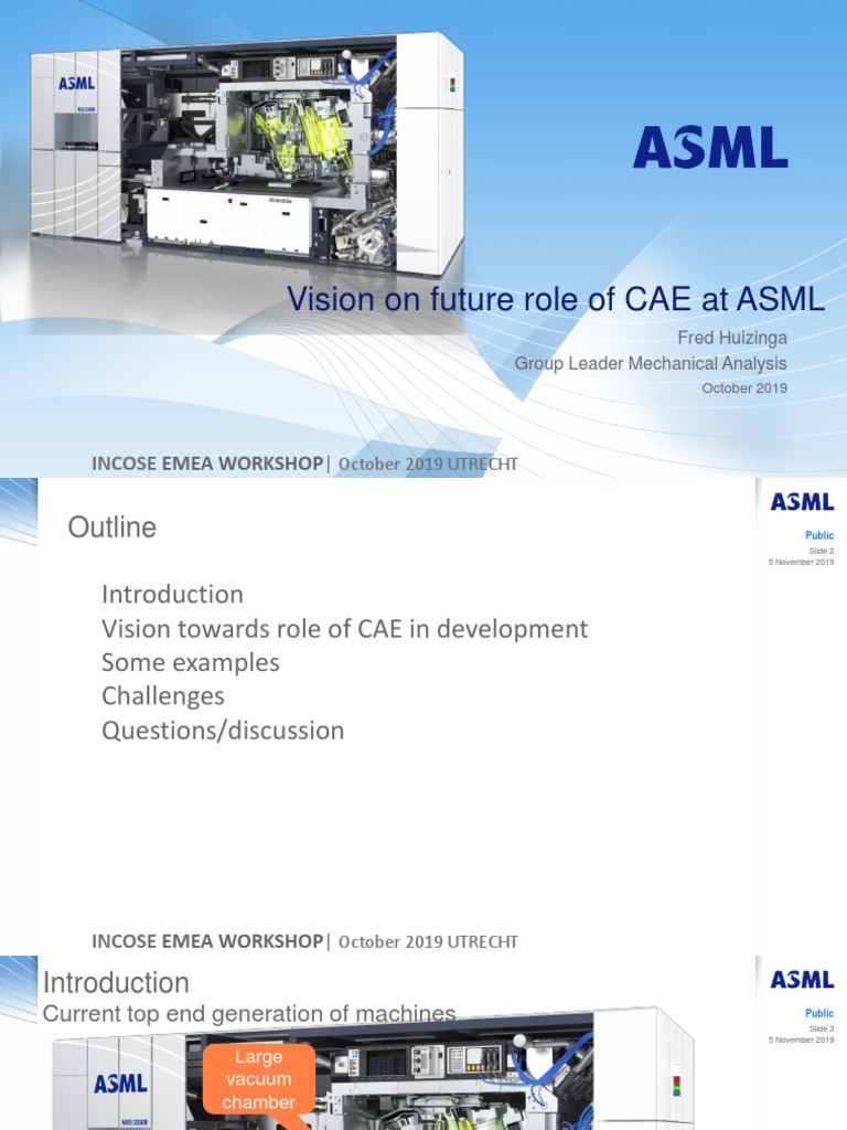 Vision On Future Role of CAE at ASML | PDF | Reliability Engineering | System
