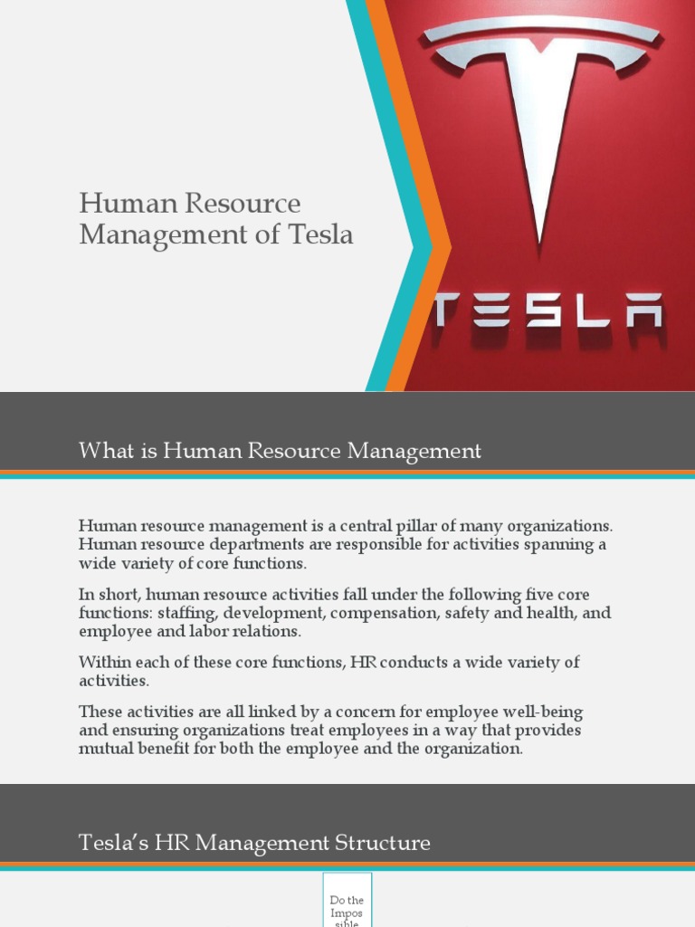 Human Resource Management of Tesla | PDF | Human Resource Management ...