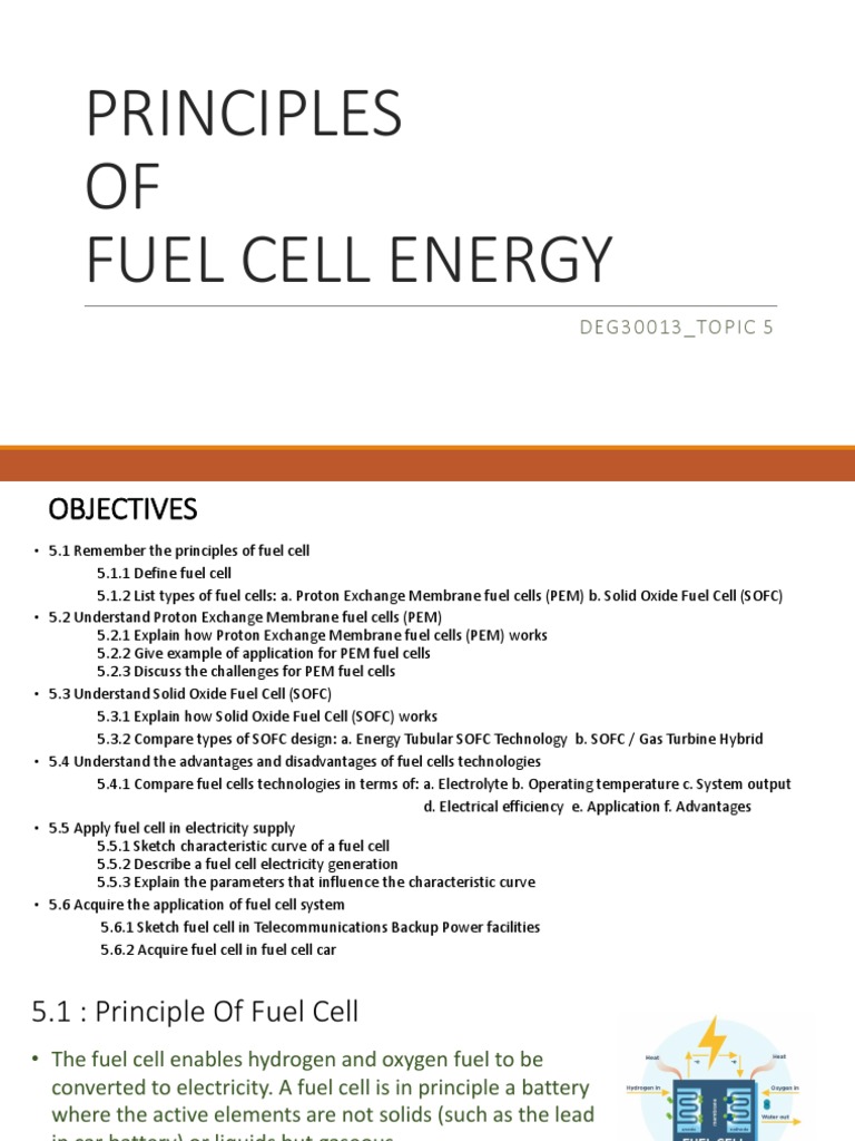 CHAPTER 5 - Principles of Fuel Cell Energy | PDF | Fuel Cell | Solid ...
