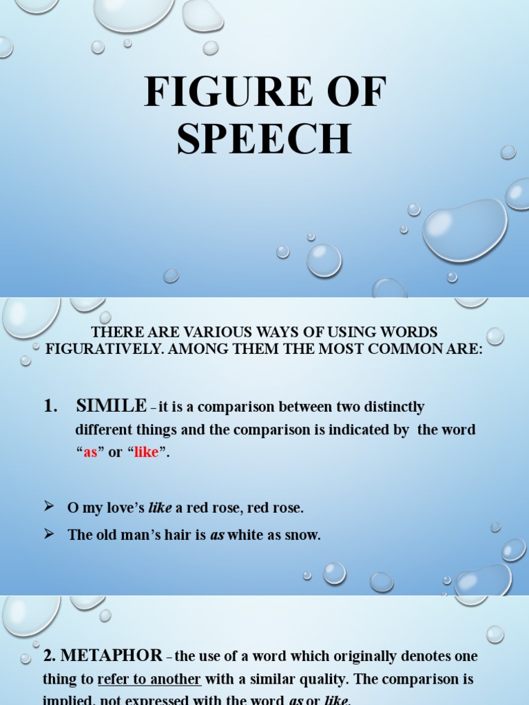 Figure of Speech | PDF | Rhetorical Techniques | Poetic Devices