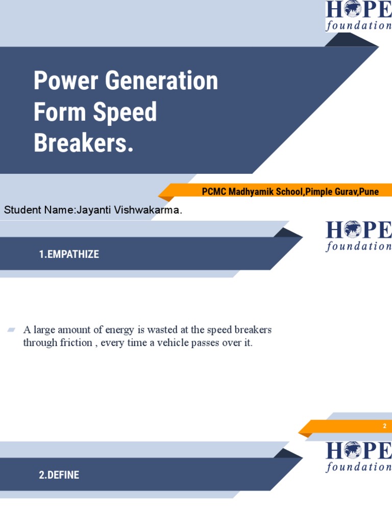 Power Generation From Speed Breaker | PDF