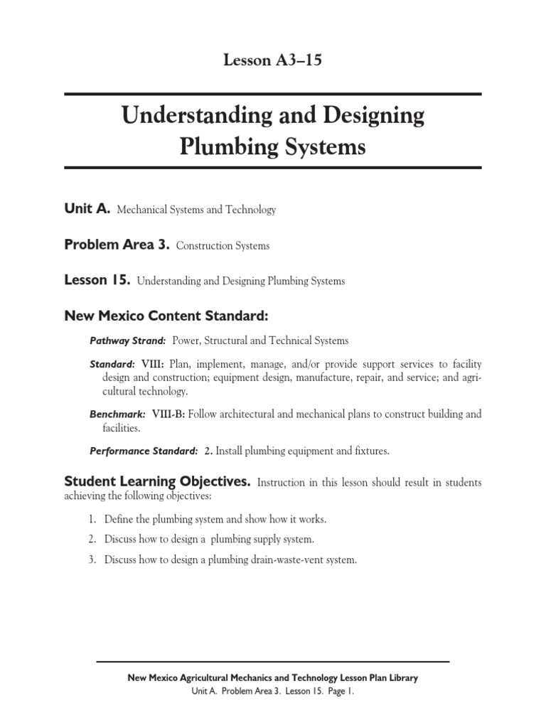 Understanding and Designing Plumbing Systems | PDF | Plumbing | Water