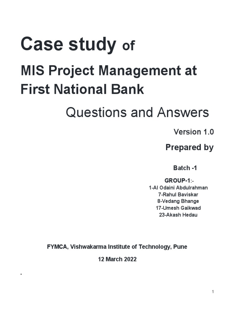 SEPM - Case Study | PDF | Project Management | Economies