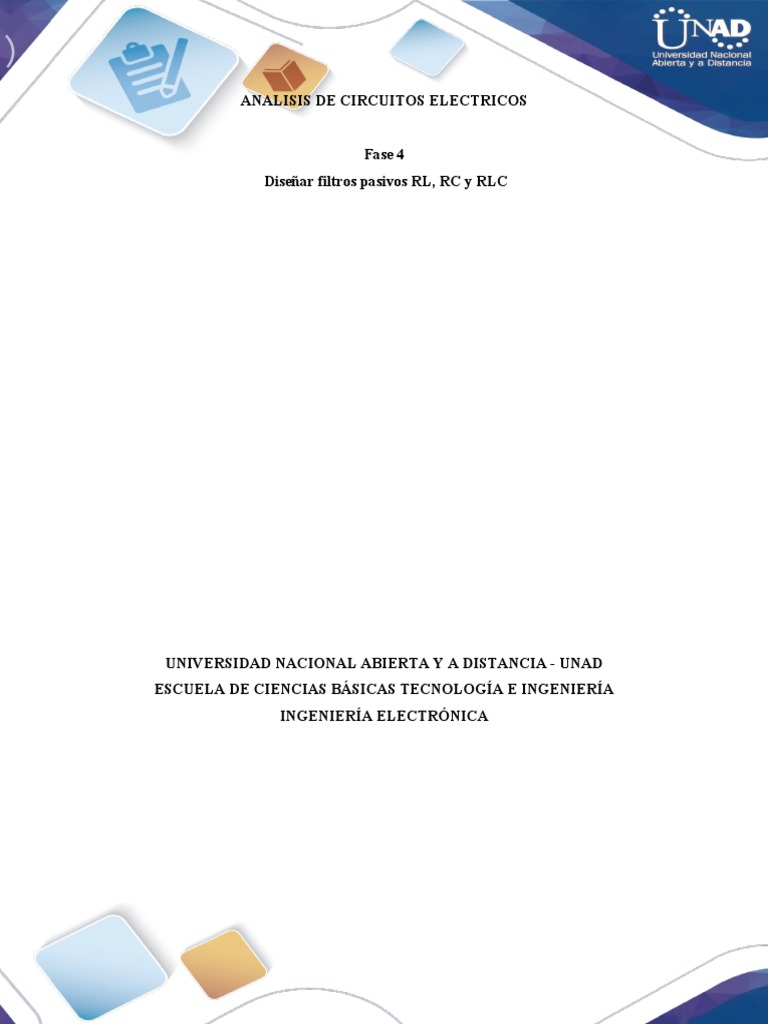 Diseñar Filtros Pasivos RL, RC y RLC | PDF | Filtro electronico | Decibel