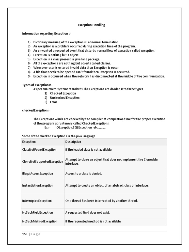 Exception Handling | PDF | Programming | Constructor (Object Oriented ... Exception Handling | PDF | Programming | Constructor (Object Oriented ...