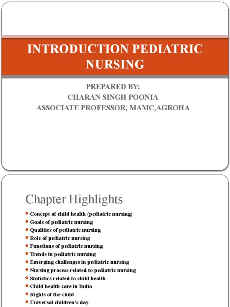 Introduction To Pediatric Nursing Pdf Breastfeeding Nursing