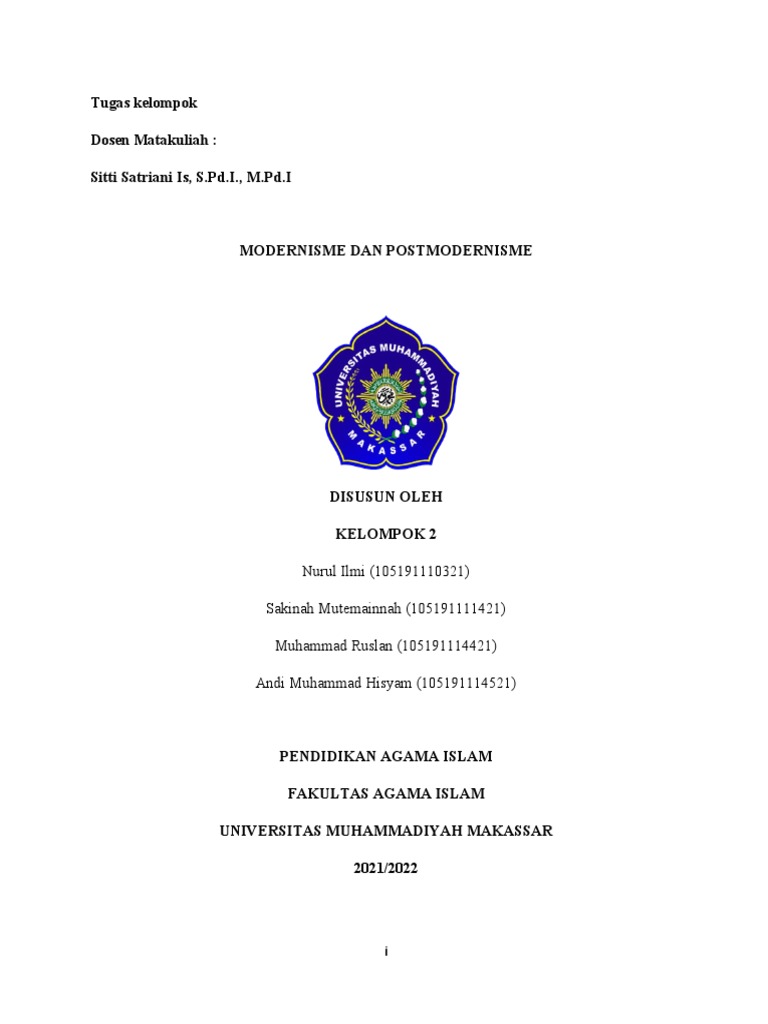 Modernisme Dan Postmodernisme | PDF