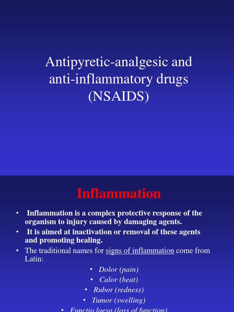 Understanding the Mechanisms and Uses of Common Non-Steroidal Anti ...