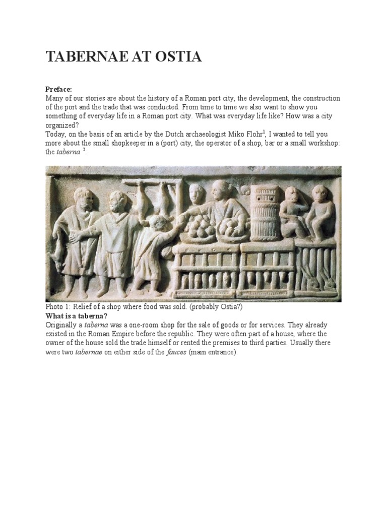 Tabernae at Ostia | PDF | Buildings And Structures