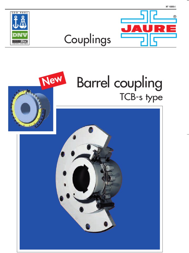 Barrel Couplings | PDF | Transmission (Mechanics) | Bearing (Mechanical)