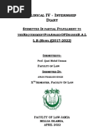 Law Internship Diary | PDF | Magistrate | Complaint