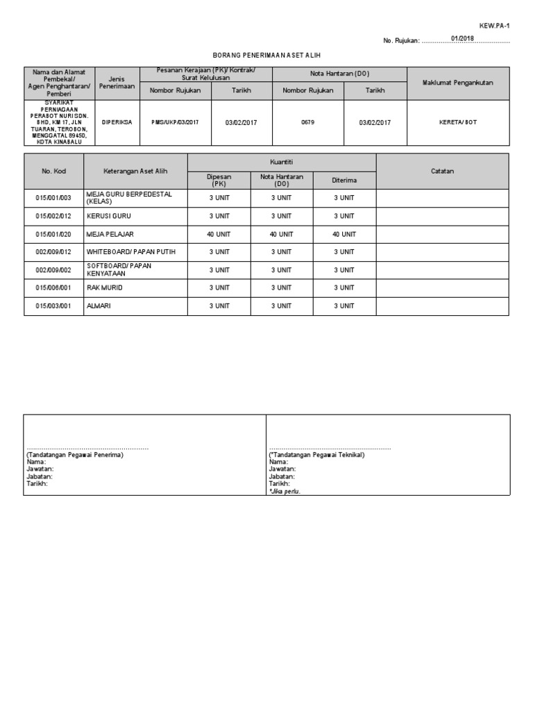Borang Kew - Pa | PDF