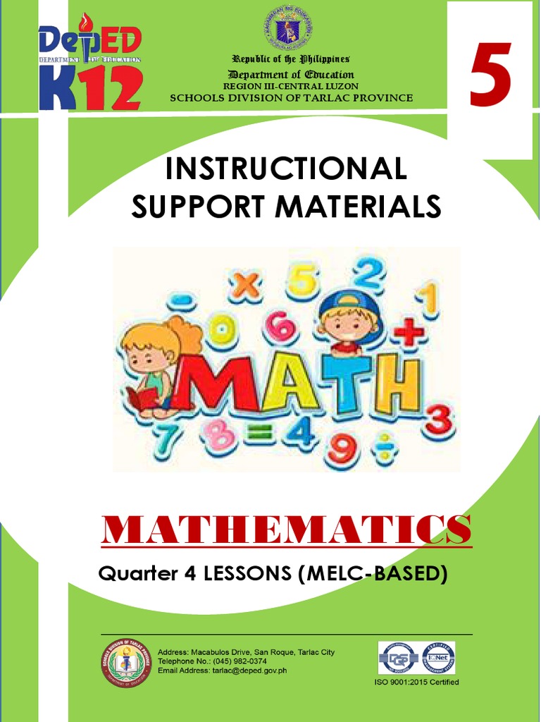 Instructional Support Materials: Mathematics | PDF | Temperature | Celsius