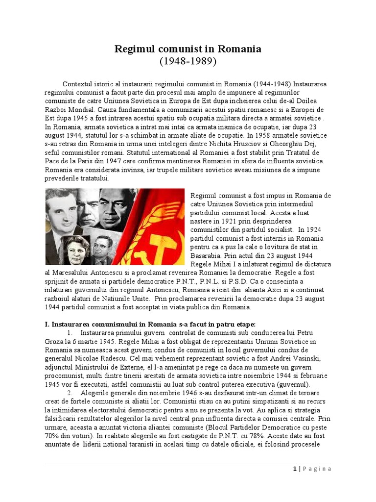 Comunism Romania | PDF