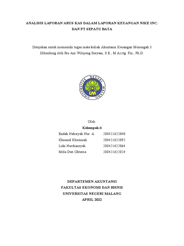 D - Kel 6 - Study Case 3 | PDF