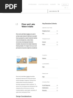Raw Water Intake Design | PDF | River | Water Supply Network