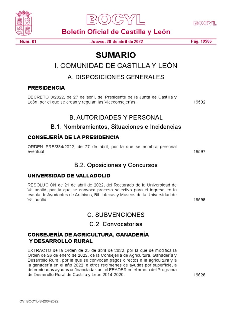 Bocyl S 28042022 | PDF | Gobierno local