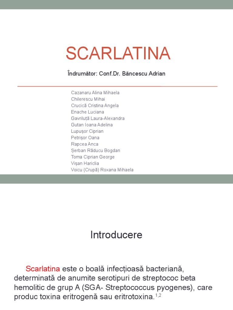 Scarlatina | PDF