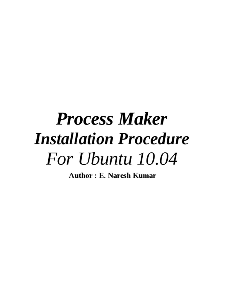 Ubuntu 10.04 ProcessMaker Setup Guide | PDF | Advanced Packaging Tool | Php