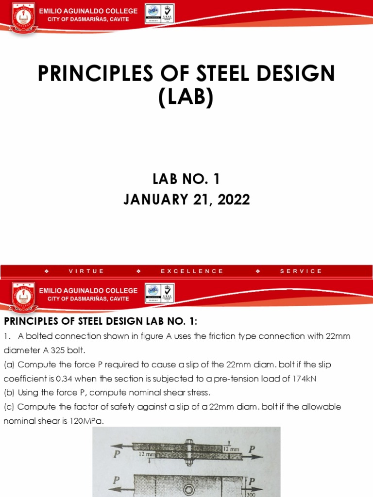 Principles of Steel Design (Lab #1) | PDF