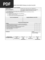 FBS - SHS Diagnostic Test | PDF | Tableware | Menu