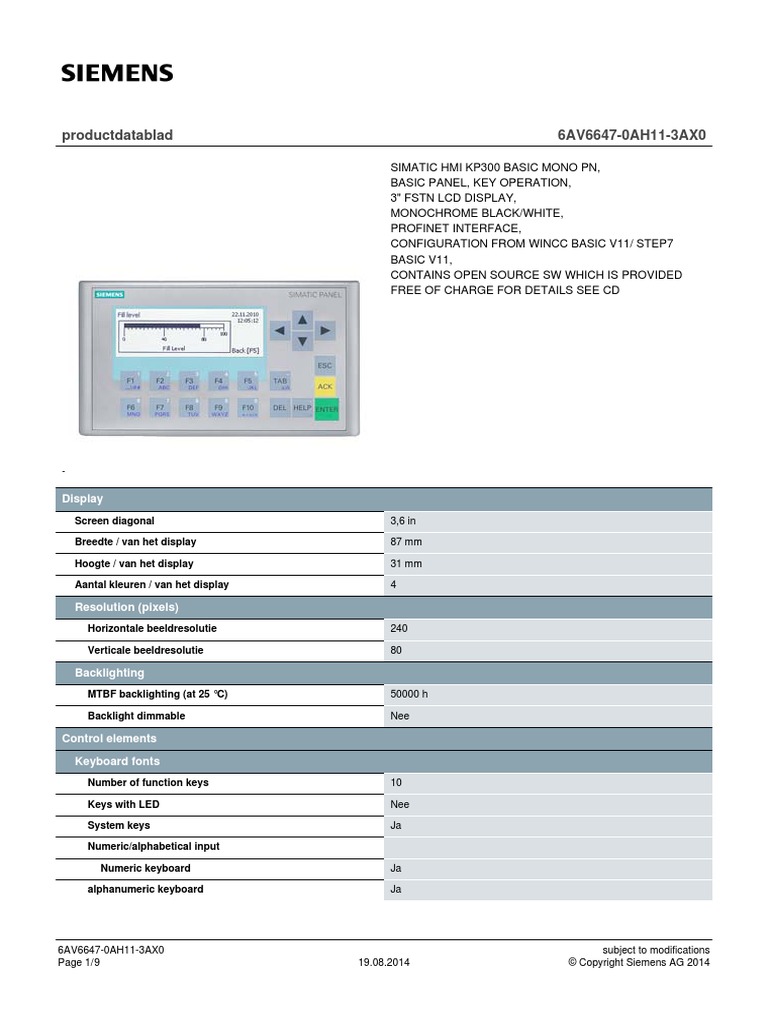 KP300 Hmi | PDF