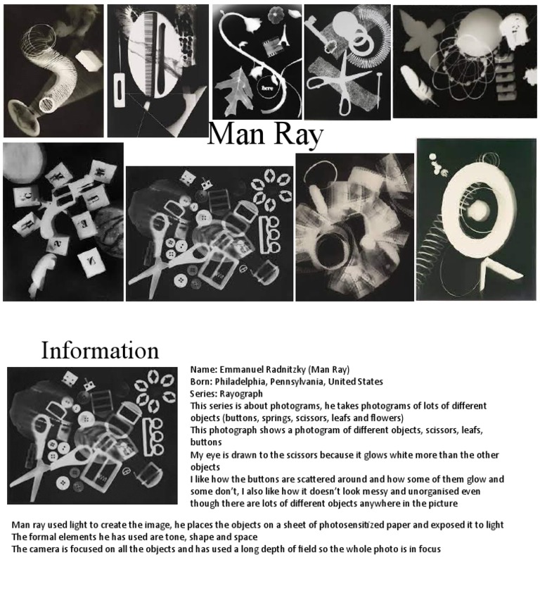Man Ray Artist Analysis | PDF