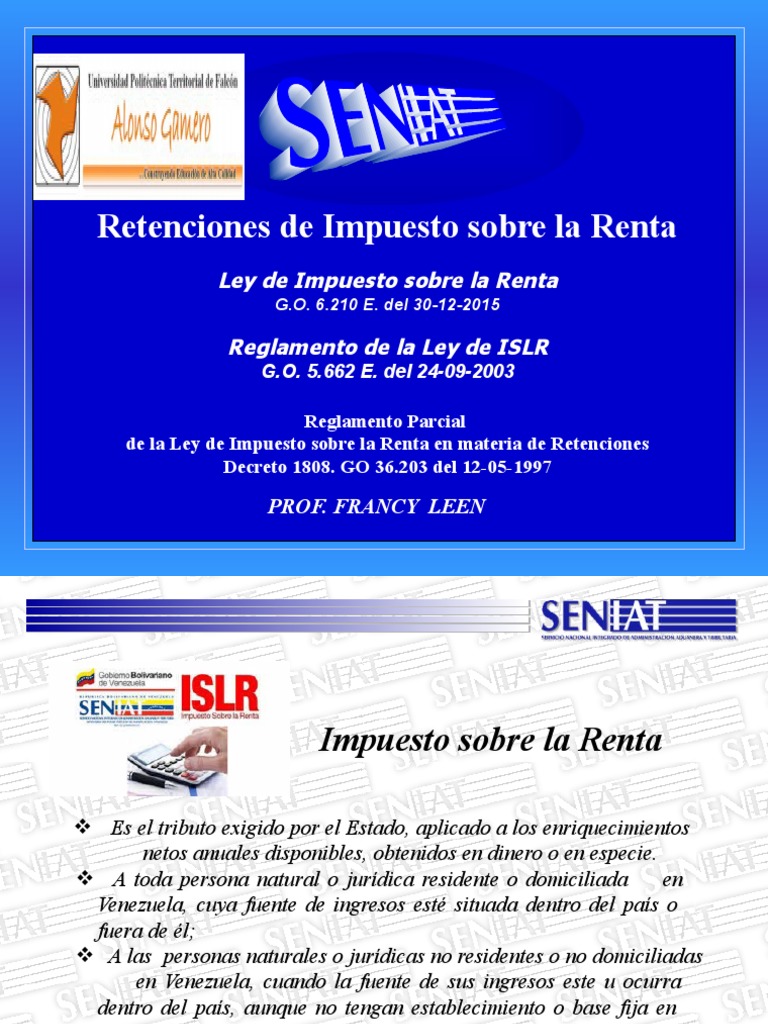 Retencion Islr 2022 | PDF | Impuestos | Impuesto sobre la renta