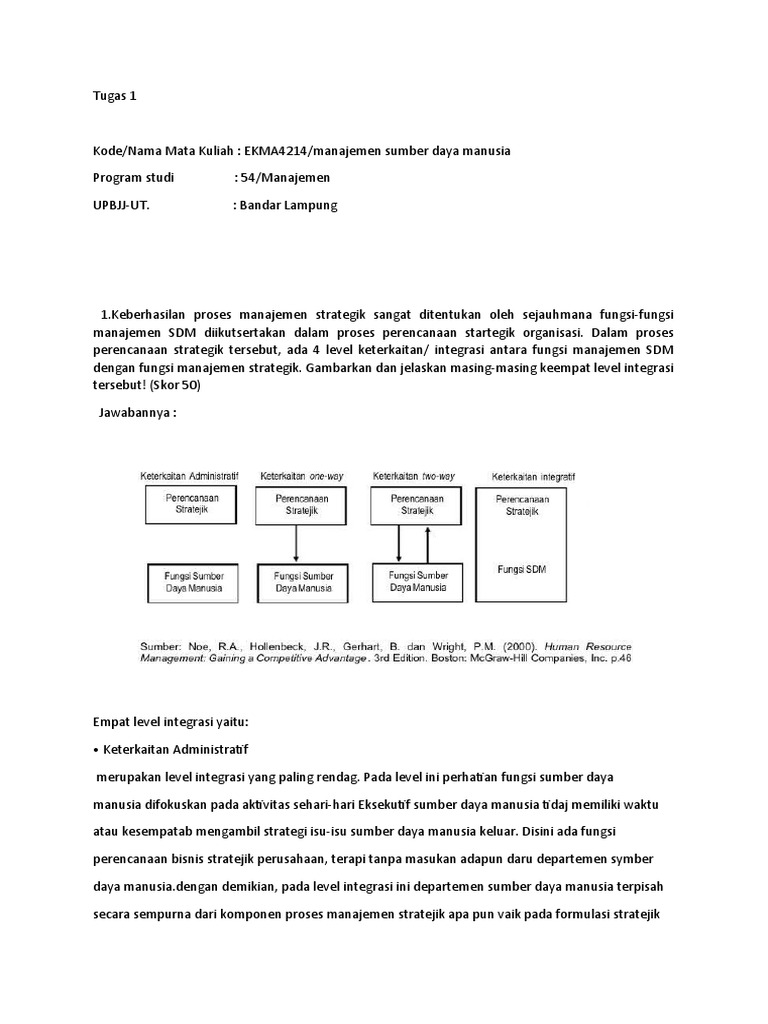Tugas 1 Manajemen Sumber Daya Alam | PDF