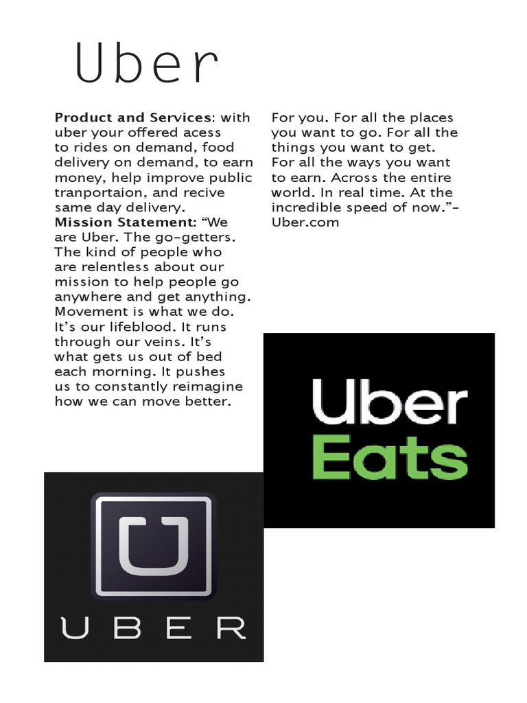 Uber Brochure | PDF