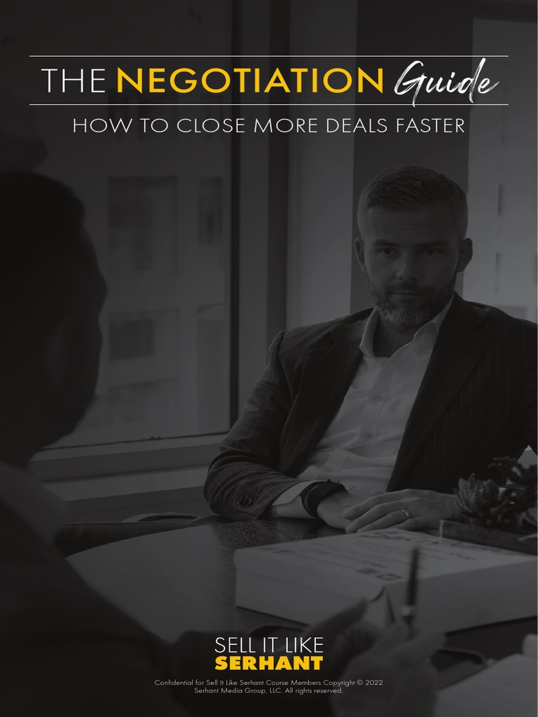 SLS-The Negotiation Guide | PDF | Sales | Negotiation