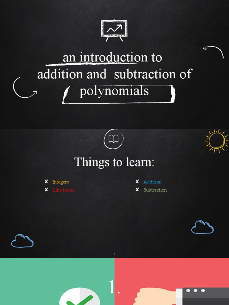 An Introduction To Addition and Subtraction of Polynomials | PDF ...