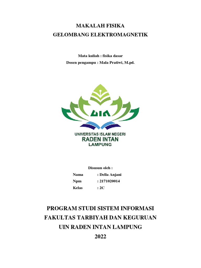Makalah Fisika Gelombang Elektromagnetik | PDF | Teknologi & Rekayasa