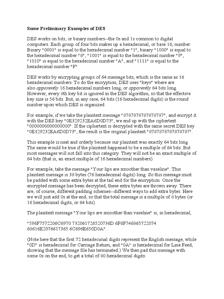 An Introduction to the Data Encryption Standard (DES) Algorithm with ...