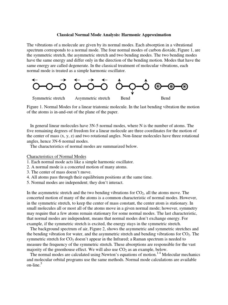 Normal Modes Text | PDF | Normal Mode | Chemistry
