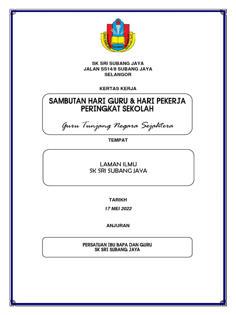 Ajk Dan Tentatif Sambutan Hari Guru 2022 | PDF Ajk Dan Tentatif Sambutan Hari Guru 2022 | PDF